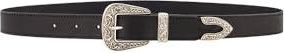 Wrangler Ceinture Western, Noir, 80 cm Femmes