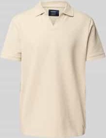 Mc Neal Regular Fit Poloshirt mit V-Ausschnitt