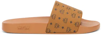 MCM Mens Rubber Slide Sandal Cognac Tpu Flip Flops & Slides