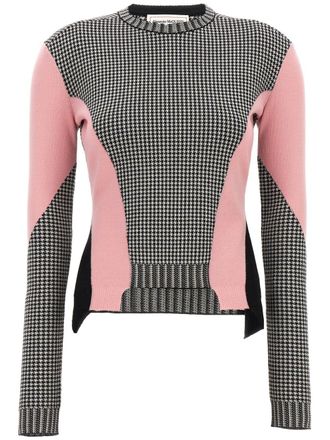 Alexander McQueen Karierter Pullover - Schwarz