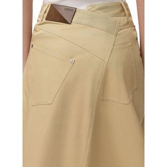 Loewe Jupe asym&eacute;trique en coton