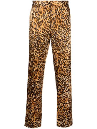 Moschino pantalon slim &agrave; imprim&eacute; animalier - Tons neutres