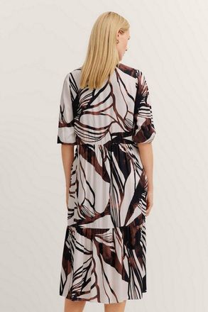 Bugatti Sommerkleid mit Volants & Teilungsn&auml;hten