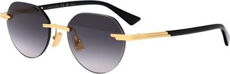 Bottega Veneta BV1379S Sunglasses - Gold