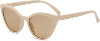 Generic Lunettes De Soleil D&eacute;coratives For Hommes Et Femmes, Monture Petite, Id&eacute;ales For Les Vacances, Le Sport La Conduite(Beige)