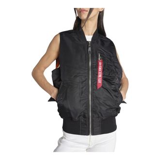 Alpha Industries Femme, Vestes, Noir, Taille: 40 FR Gilet Basic