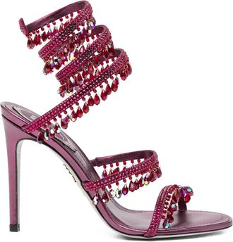 Rene Caovilla Chandelier Sandalen 100mm - Rosa