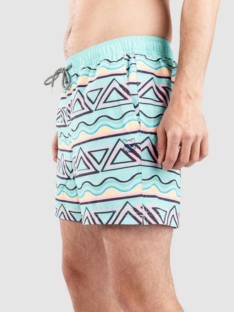 Party Pants Fiesta Stripe HH Boardshorts mint green
