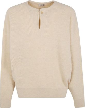 Fear of God Henley Sweater - - Knitwear - Herren - Beige - S