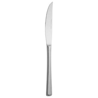 Grunwerg Rockingham Forge STKSIB Contemporary Silver Birch Bestecl 12er Set Steakmesser, Edelstahl