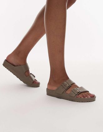 Birkenstock Arizona - Sandalen in Taupe aus EVA-Grau