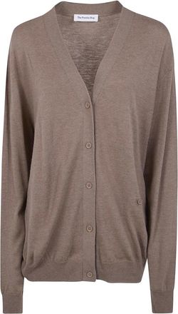 Frankie Shop Femme, Pulls, Brun, Taille: XS Zina V-neck Cardigan