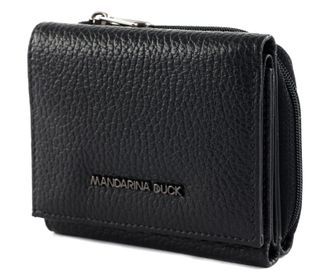 Mandarina Duck Damen Mellow Leather Wallet Reisezubehör-Brieftasche, Schwarz