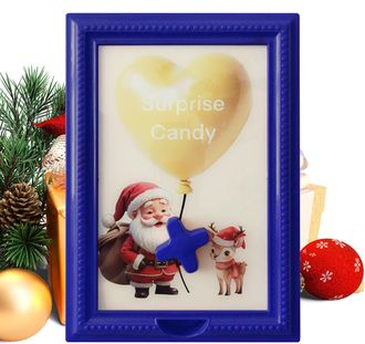 Generico Rahmen f&uuml;r S&uuml;&szlig;igkeiten, Weihnachtsdekoration, Weihnachtsmann, f&uuml;r Bilderrahmen mit Rentier, f&uuml;r Partys, Geburtstage, Wohnzimmer, Schlafzimmer, K&uuml;che, 