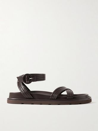 Gianvito Rossi Lianne Sandalen Aus Leder - Braun