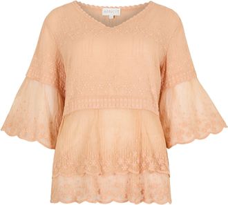 Apricot Bluse