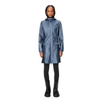 Rains Cargo Curve Jacket - - Coats - Damen - Blau - XS