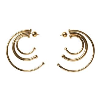 Panconesi Boucles doreilles Triple-Hoop Solaires - Femme - Accessoires - Jaune - Taille: ONE Size