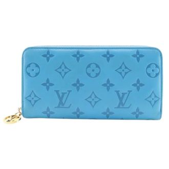 Louis Vuitton Portefeuille long Zippy Monogram Emboss&eacute; doccasion - Homme - Pre-owned - Bleu - Taille: ONE Size