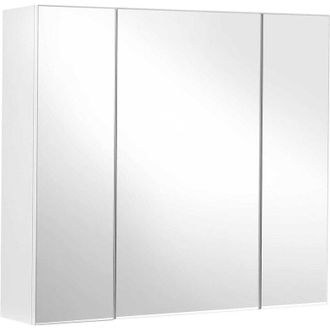 Private Label Valora Meuble Salle de Bain Suspendu 3 Portes Miroir Blanc