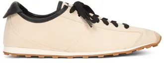 Jacquemus Mens Sneakers The Tennis Cream Canvas Lambleather Trainers