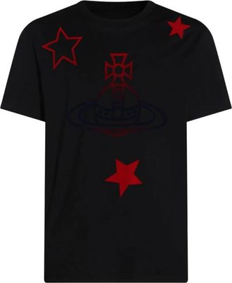 Vivienne Westwood Homme, Tops, Noir, Taille: L Orb and Stars Classic T-shirt