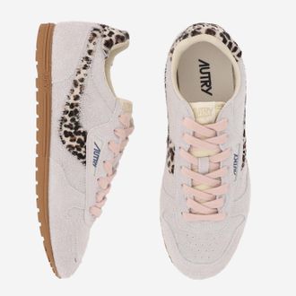 Autry Womens Sneakers Windspin Suede Multicolour Cow Leather Trainers