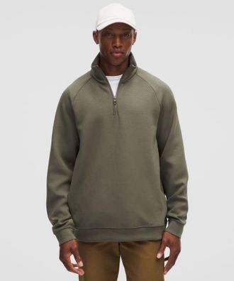 lululemon Haut quart de zip Smooth Spacer pour Hommes - Vert - Taille 2XL