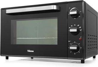 Tristar Four à convection, 2000 Watt, 48 L, Minuterie 90 min, avec Lampe Intérieure, Porte à Double Vitrage, Thermostat réglable jusquà 230°C, Accessoires inc