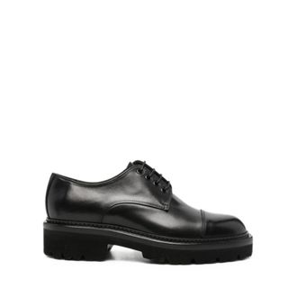 Corneliani Schn&uuml;rschuhe mit Zehenkappe und Chunky-Sohle - - Shoes - Herren - Schwarzk - 41 1/2 EU