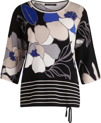 Betty Barclay Blumiger Feinstrickpullover - - Knitwear - Damen - Mehrfarbig - 2XL