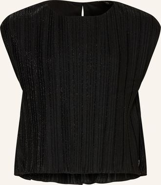 Guess Plisseetop Mit Glitzergarn schwarz