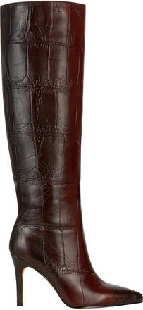 Cesare Gaspari Femme, Chaussures, Brun, Taille: 36 EU Bottes hautes jusquaux genoux en crocodile gaufr&eacute;