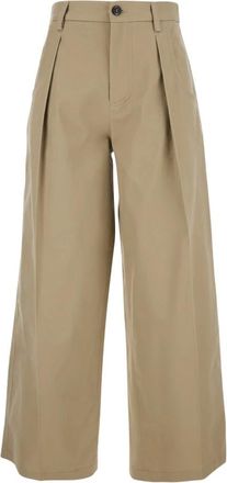 Tela Femme, Pantalons, Beige, Taille: 40 FR Wide Pantalons