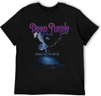 Generic T-shirt graphique inspir&eacute; du groupe de rock vintage, t-shirt r&eacute;tro pour homme et femme sur le th&egrave;me de la fum&eacute;e, Style noir, 4XL