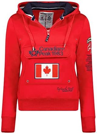 Canadian Peak Gyrelle Lady - Sweat Femme Capuche Avec Poches - Sweatshirt Femmes Manche Pull Manches Longues Chaud - Femme Toute Saison Automne Hiver Printemps Ete 