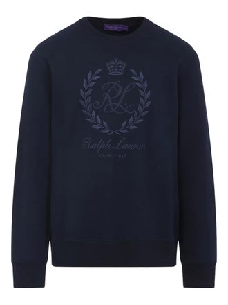 Ralph Lauren Purple Label sweat à logo brodé - Bleu