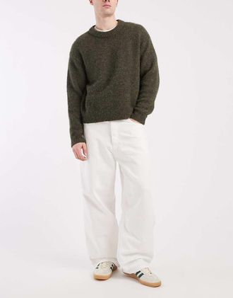 Tommy Jeans Theo - Weite Jeans in Wei&szlig;