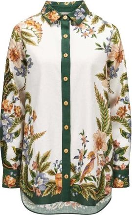 Farm Rio Farm Rio, Femme, Blouses et Chemises, Multicolore, Taille: 38 FR Chemise Boutonn&eacute;e &agrave; Col