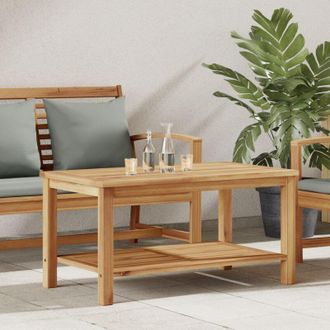 vidaXL Table basse Marron 90 x 50 x 45 cm Bois de teck solide vidaXL