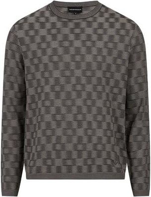 Emporio Armani Pull &agrave; motif en laine vierge