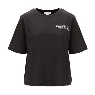 Alexander McQueen T-Shirts - - Tops - Damen - Schwarzk - M