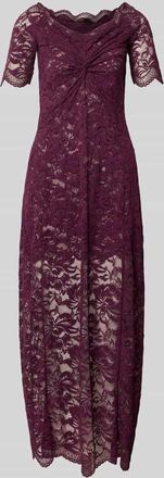 Paco Rabanne Maxikleid mit Allover-Spitzenbesatz
