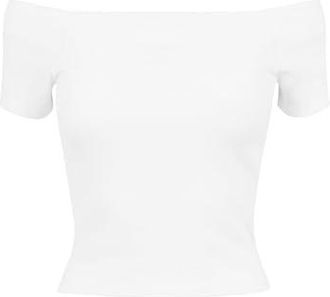Urban Classics T- Shirt pour Femme Off Shoulder Rib,Blanc.,XL