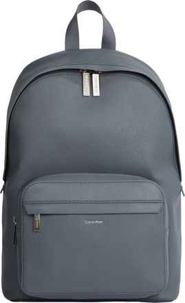 Calvin Klein Herren Rucksack Must Round Elegant, Grau (Turbulence), Einheitsgröße