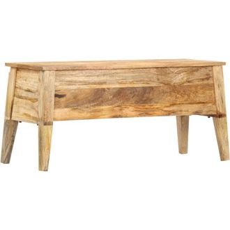 vidaXL Bo&icirc;te de rangement 99x35x48 cm Bois de manguier solide Vidaxl