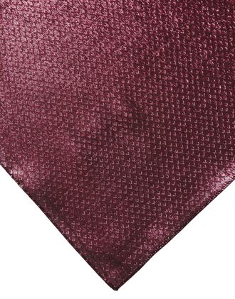 Dolce & Gabbana Mens Metallic Pink Silk Square Foulard Scarf Pl+se