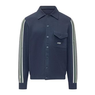 Autry Strickjacke Main Knit - - Knitwear - Herren - Blau - M