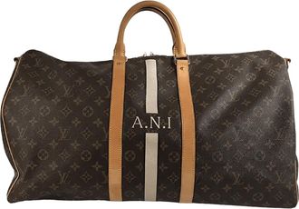 Louis Vuitton Weekender - Louis Vuitton Keepall 55 My Heritage Hot Stamping - Gr. unisize - in Braun - f&uuml;r Damen