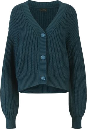 Apart Fashion APART Oversized Strickjacke mit Knopfleiste, dunkelgr&uuml;n, 36/38